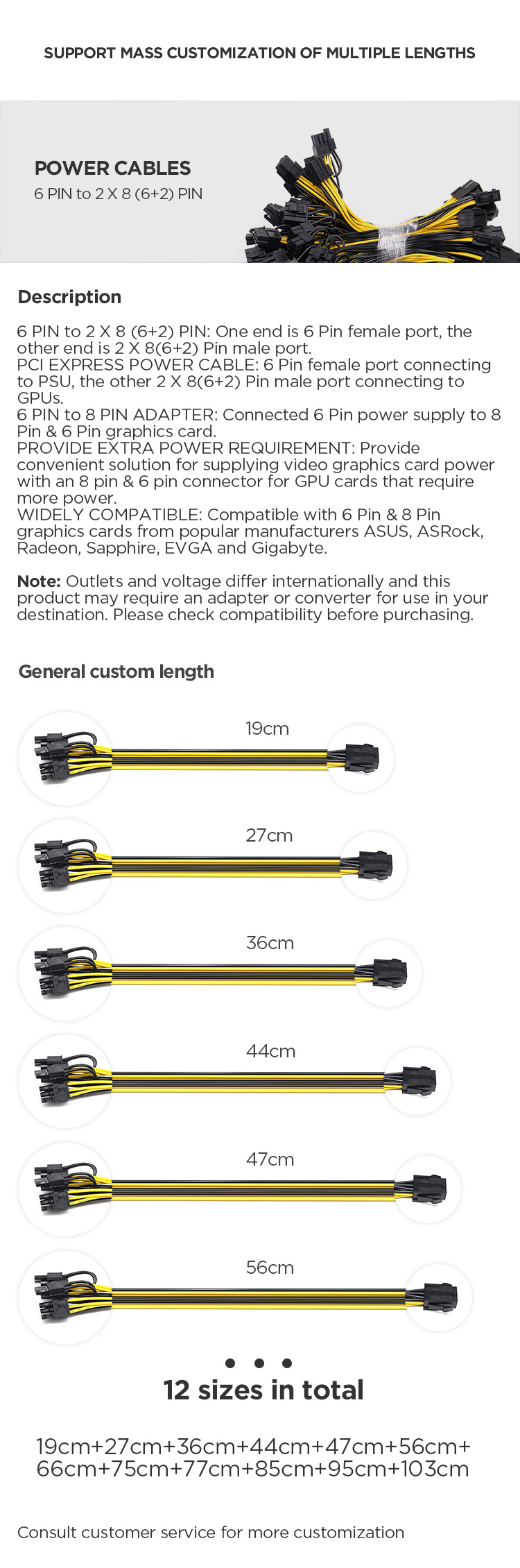 6pin-to-dual-8pin-power-cable - Shenzhen Magelei Electronic And ...